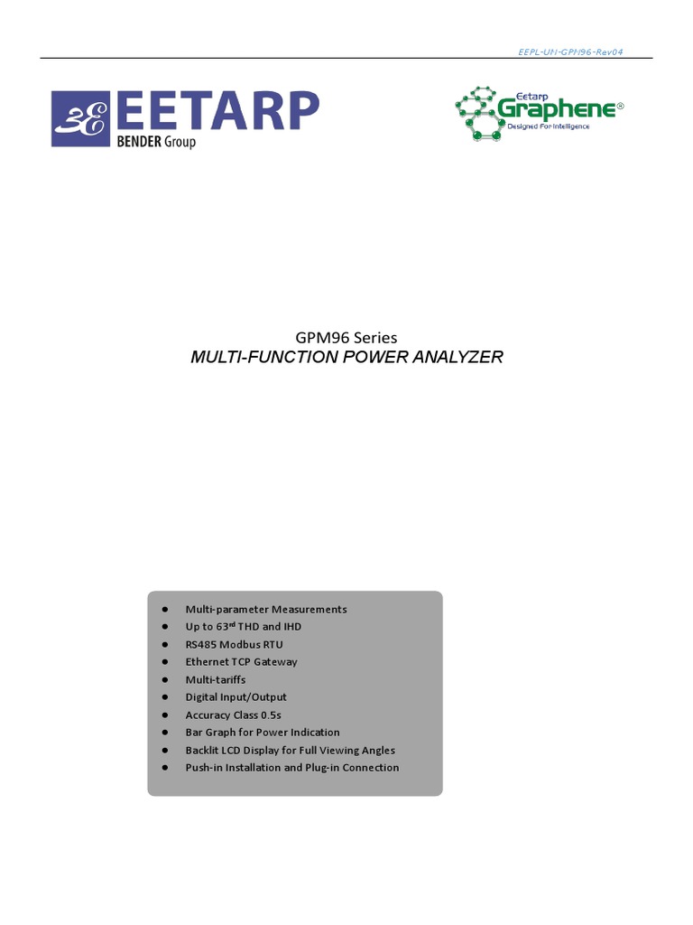 EEPL UM GPM96 Rev04 | PDF | Alternating Current | Ac Power