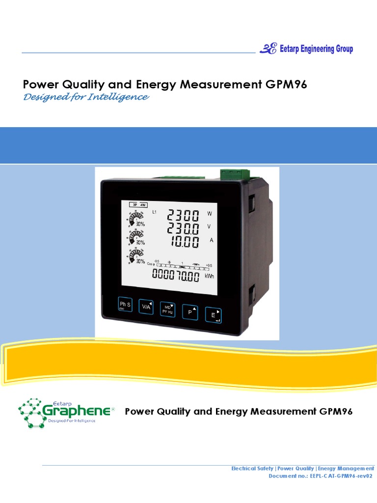 Measure Power Quality and Energy with GPM96 | PDF | Alternating Current ...