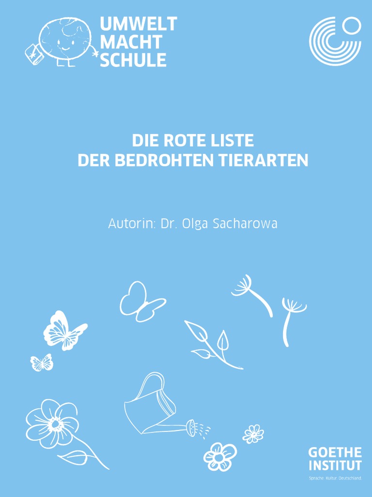Die Rote Liste Der Bedrohten Tierarten Arbeitsblatt 2 | PDF