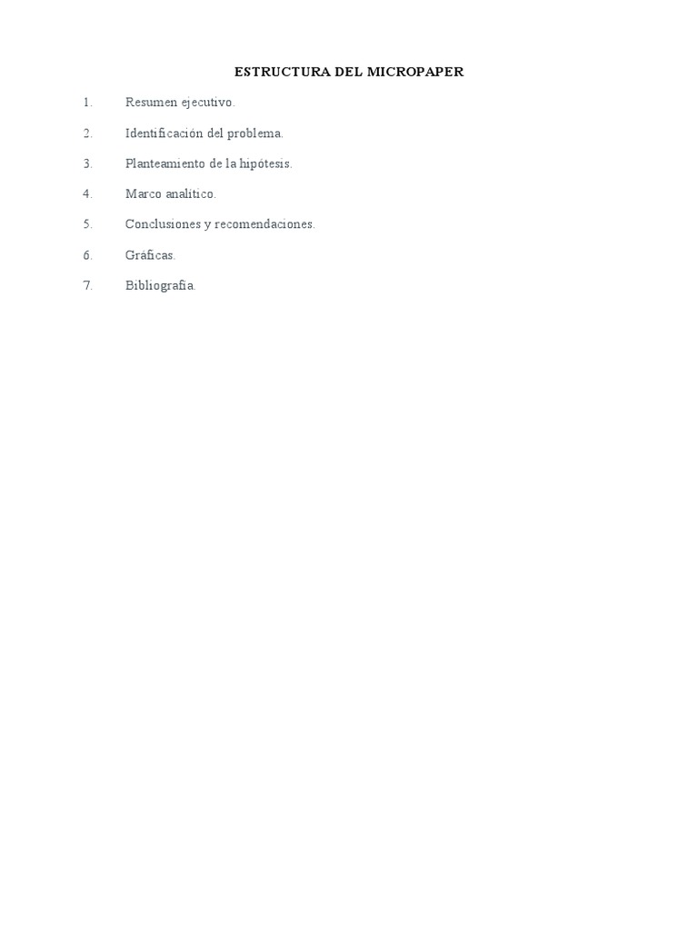 Estructura de Micropaper para Electivos | PDF