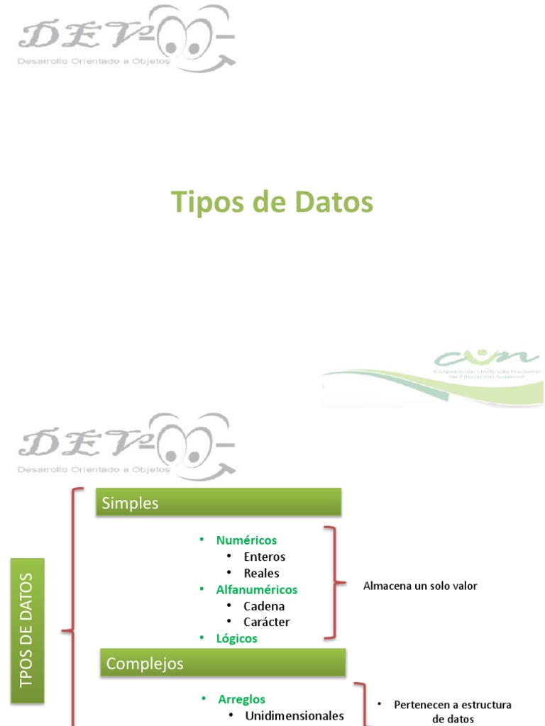 Tipos De Datos Pdf Algoritmos Variable Informática 