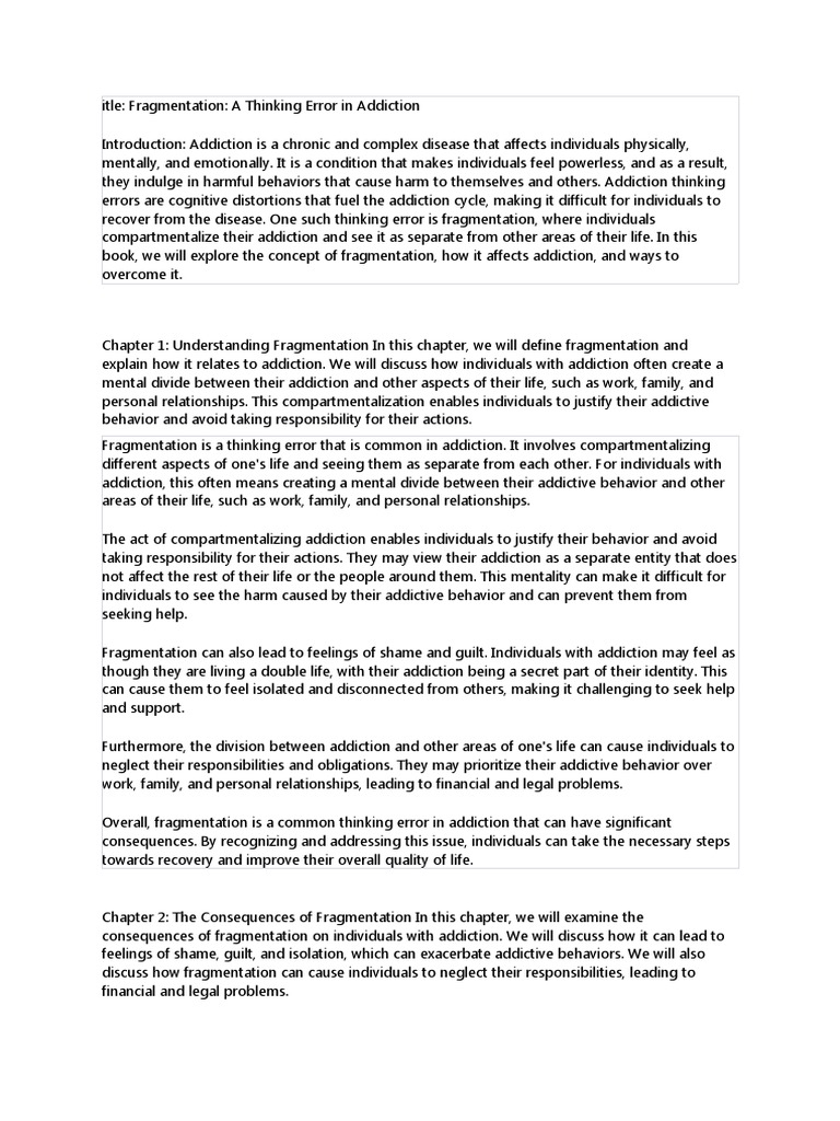 Thinking Error 10 | Download Free PDF | Psychotherapy | Cognitive ...