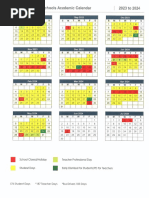 25-26 School Calendar | PDF | Academic Term | Workweek And Weekend