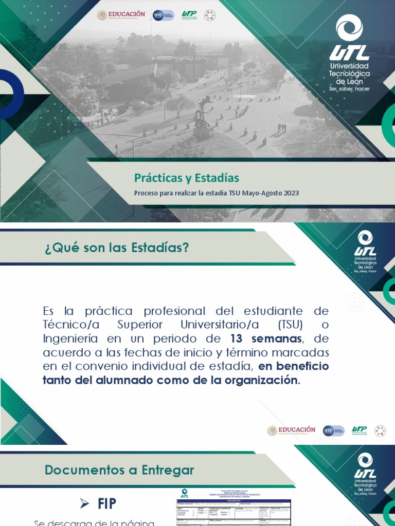 Charlas de Inducción Estadías TSU Mayo-Agosto 2023 | PDF | Negocios
