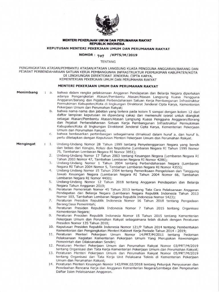 SK Satker Dan PPK | PDF