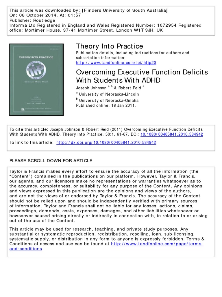 2010 534942 PDF | PDF | Goal Setting | Attention Deficit Hyperactivity ...