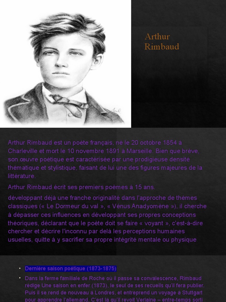 Arthur Rimbaud | PDF | Arthur Rimbaud | Poésie française