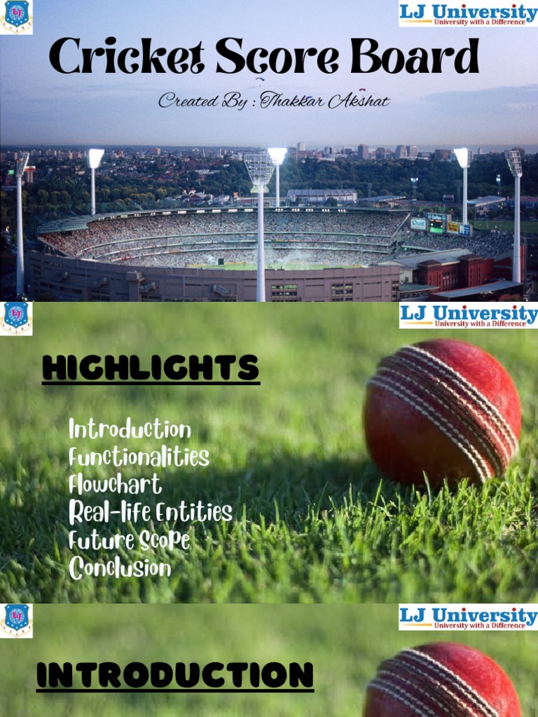 Cricket Scoreboard | PDF