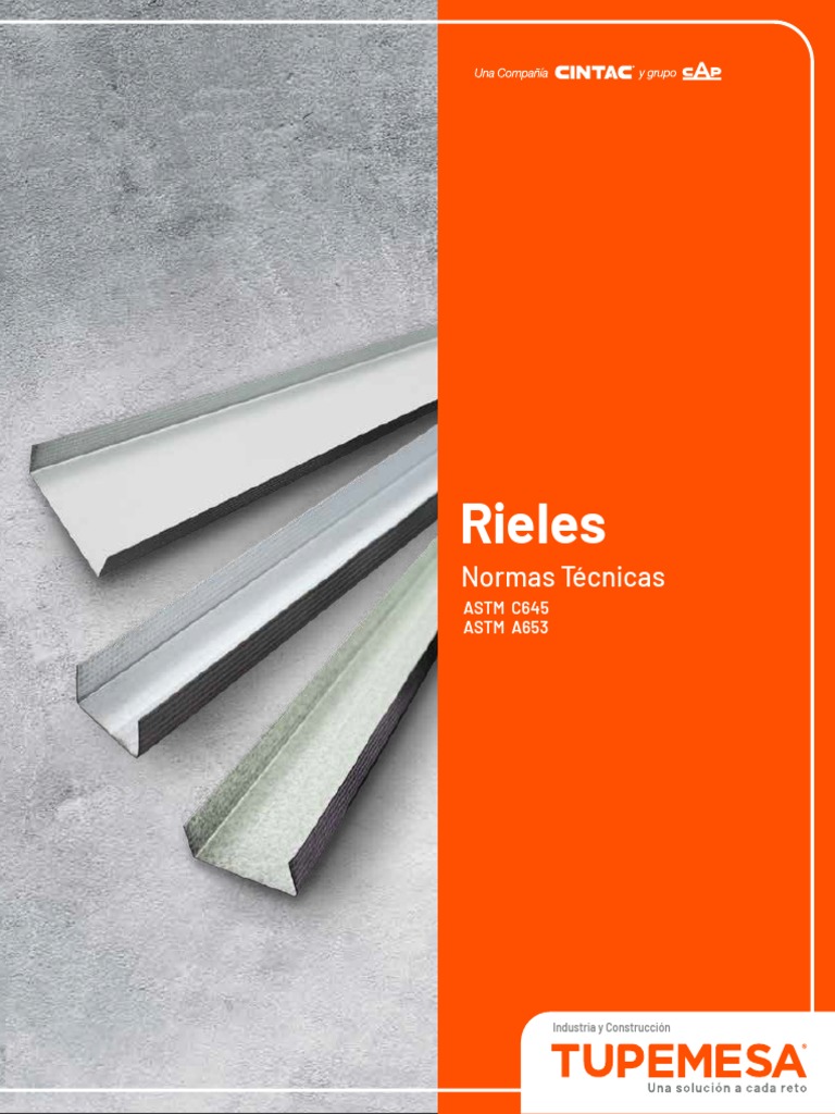 Ficha-Tecnica - Rieles - Tupemesa Actualizado | PDF