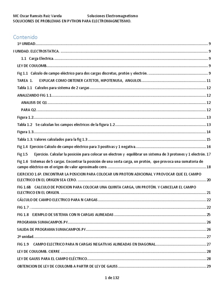 Problemas de Electromagnetismo en Python | PDF | Inducción ...
