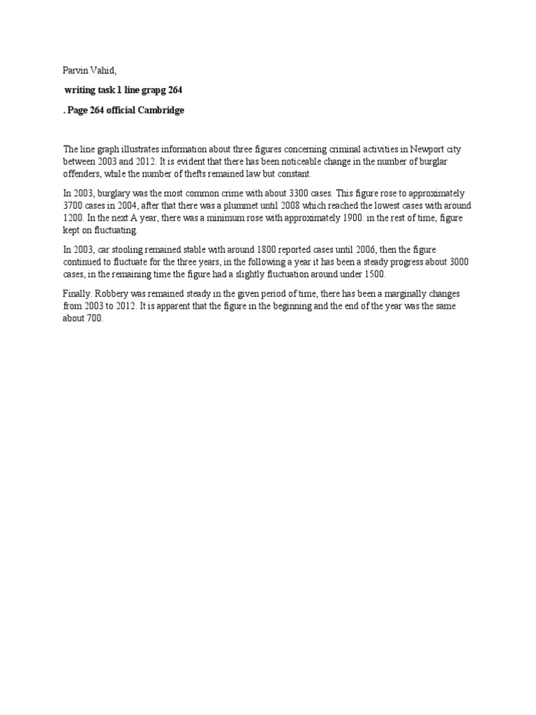 Writing Task 1, Line Grapg | PDF