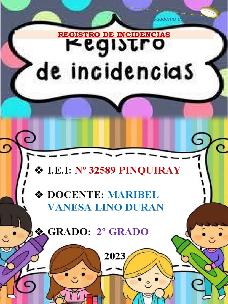 Cuaderno de Incidencias | PDF