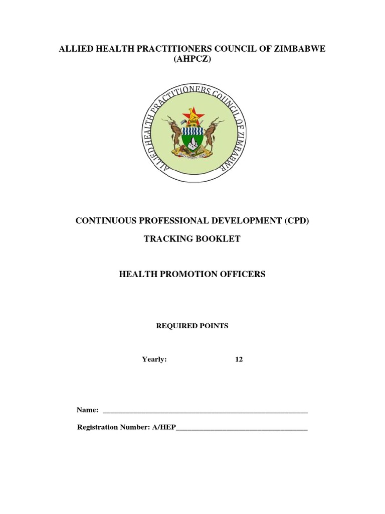 Health Promotion Officers - CPD Booklet Schedule PDF | PDF | Academic ...