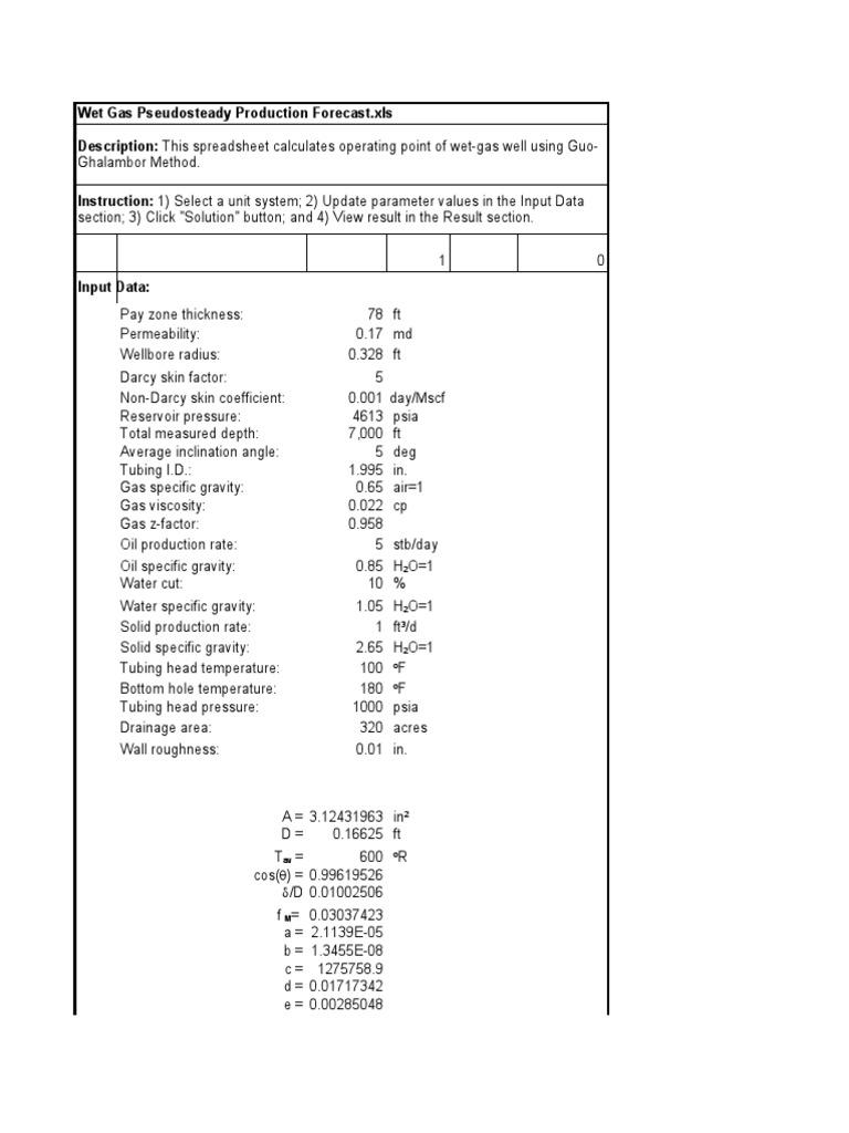 Wet Gas Pseudosteady Production Forecast | PDF | Metrology | Applied And Interdisciplinary Physics