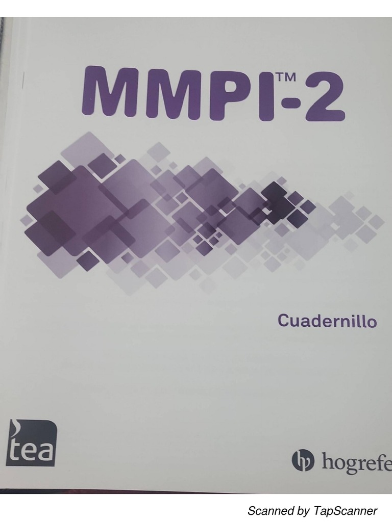 Cuadernillo MMPI-II | PDF
