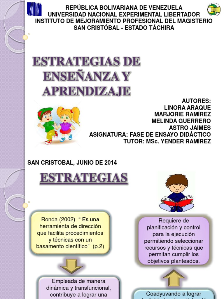 Estrategias de Enseñanza y Aprendizaje | PDF | Aprendizaje | Enseñando