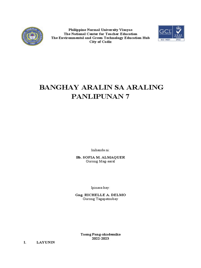 Detailed Lesson Plan in AralPan 7 | PDF