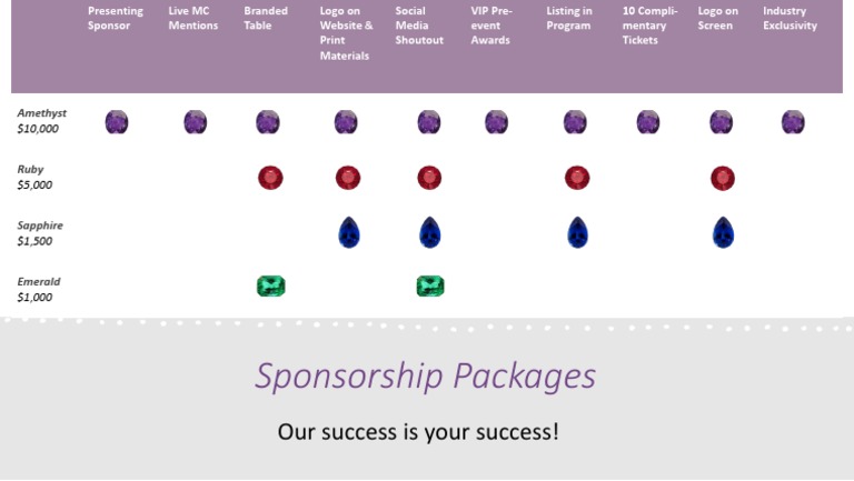 Sponsorship Packages MSD 2023 | PDF | Games & Activities