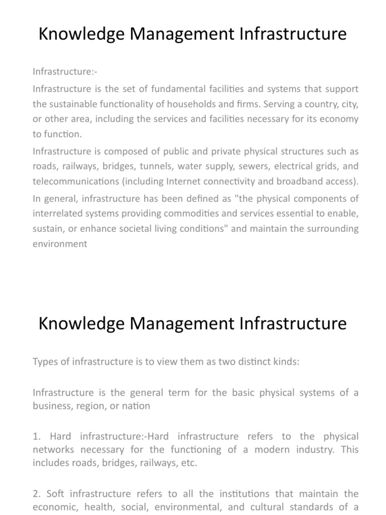Unit 3-KNOWLEDGE MANAGEMENT SYSTEM | PDF | Knowledge Management | Infrastructure