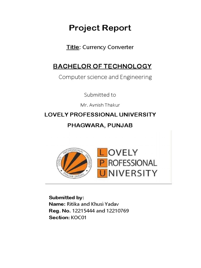 Currency Converter Project Report in Python | PDF | Button (Computing ...
