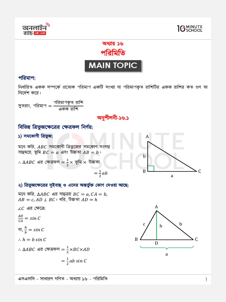 Chapter 16 (Lecture Sheet) | PDF