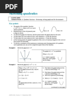Sketching-Quadratics Corbett | PDF | Quadratic Equation | Mathematical Analysis