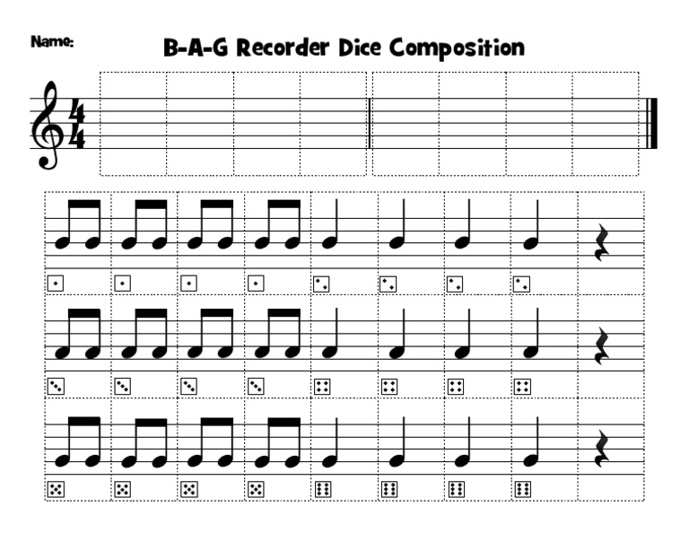 BAG recorder dice composition | PDF