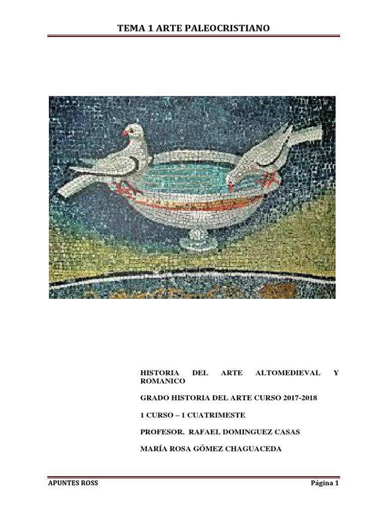 01 Arte Paleocristiano ROSS 2018 PDF | PDF | Constantino el grande | imperio Romano