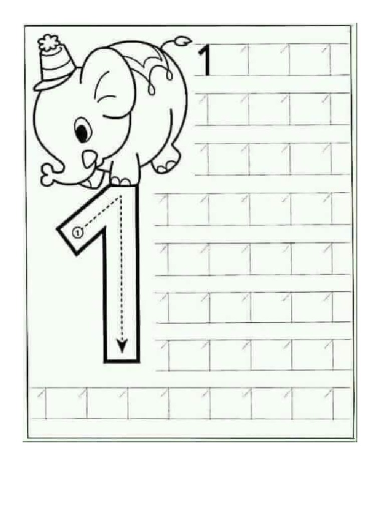 Apresto en Numeros 1 Al 9 | PDF