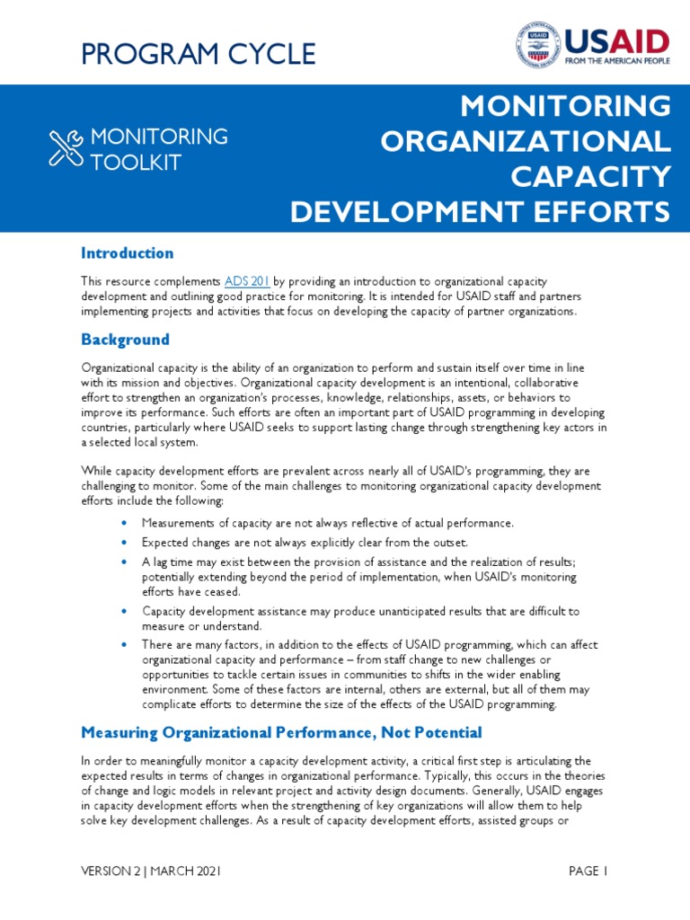 Monitoring Org Cap Dev Efforts Final2021 PDF | Download Free PDF ... Monitoring Org Cap Dev Efforts Final2021 PDF | Download Free PDF ...