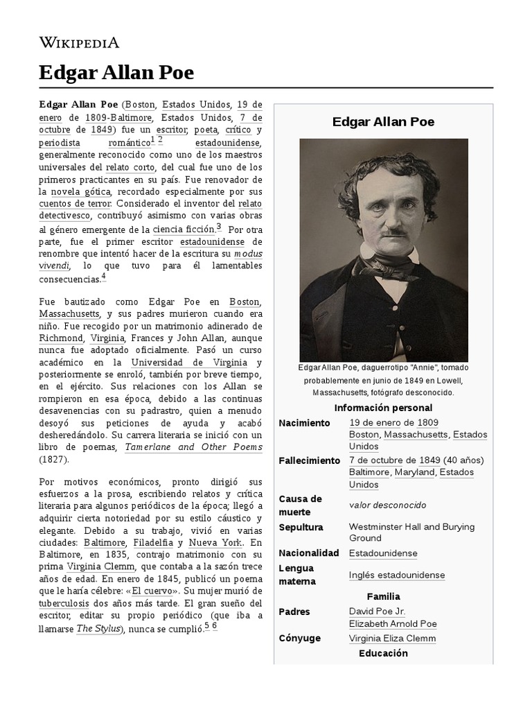 Edgar Allan Poe PDF | PDF | Edgar Allan Poe