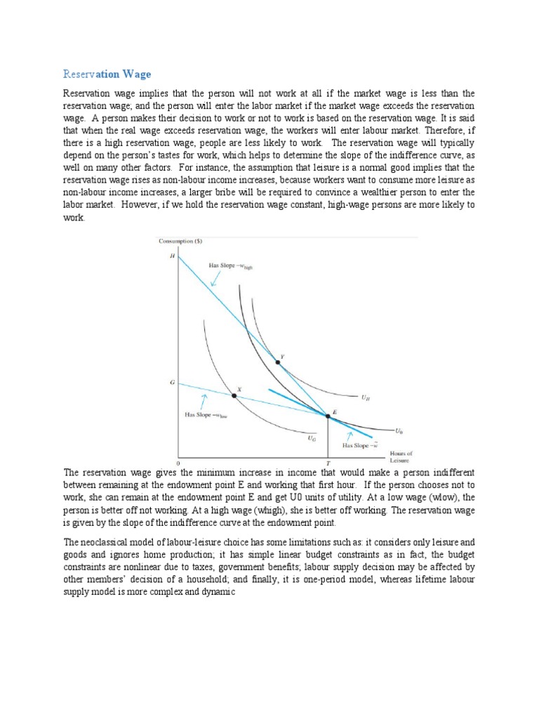 Reservation Wage | PDF