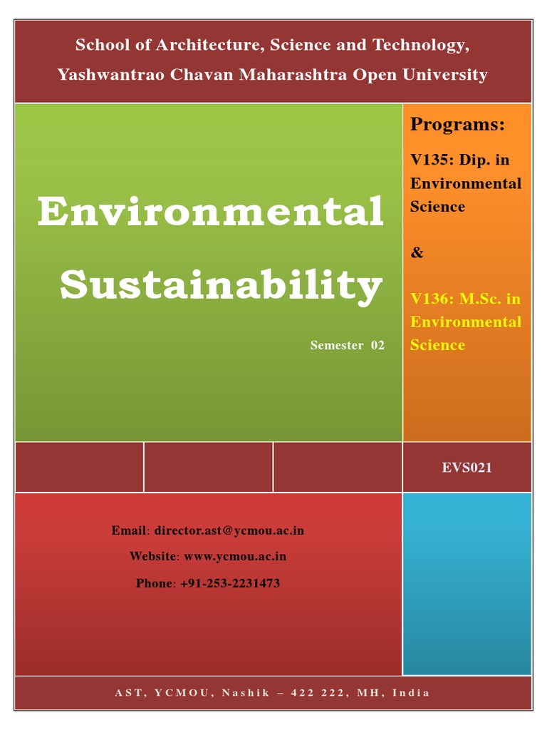 EVS021 Environmental Sustainability PDF | PDF | Sustainability ...