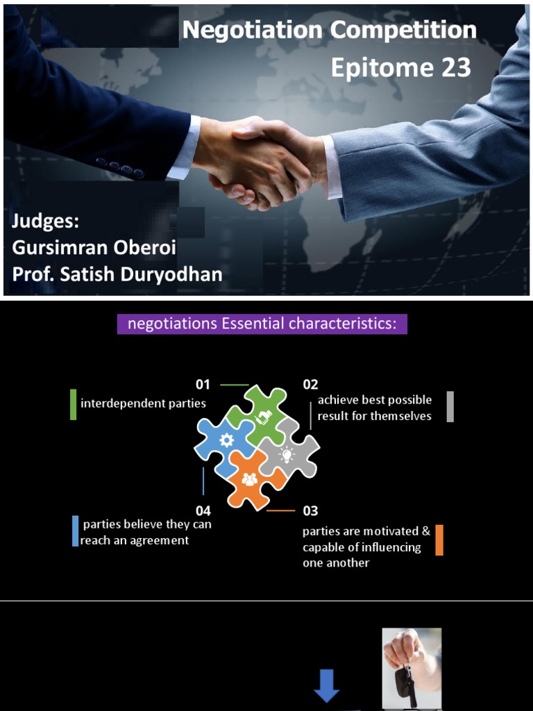 Negotiations Competition Briefing Presentation | PDF