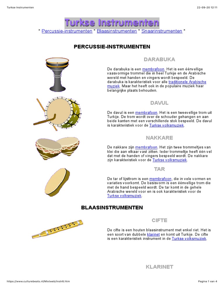 Turkse Instrumenten | PDF