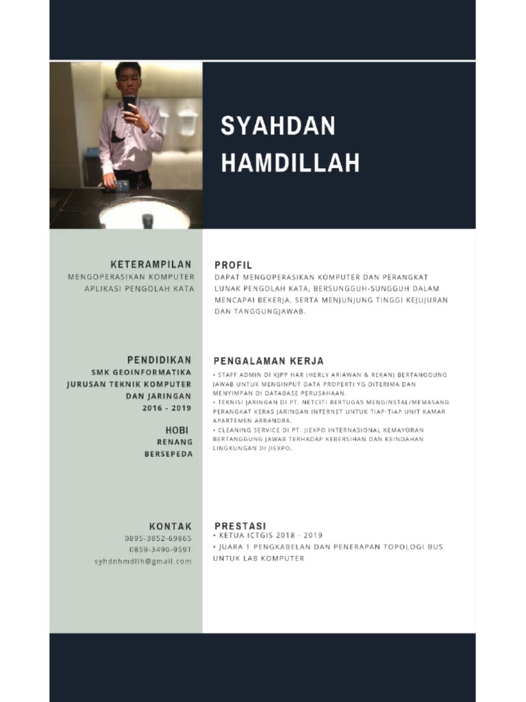 CV Syahdan PDF | PDF