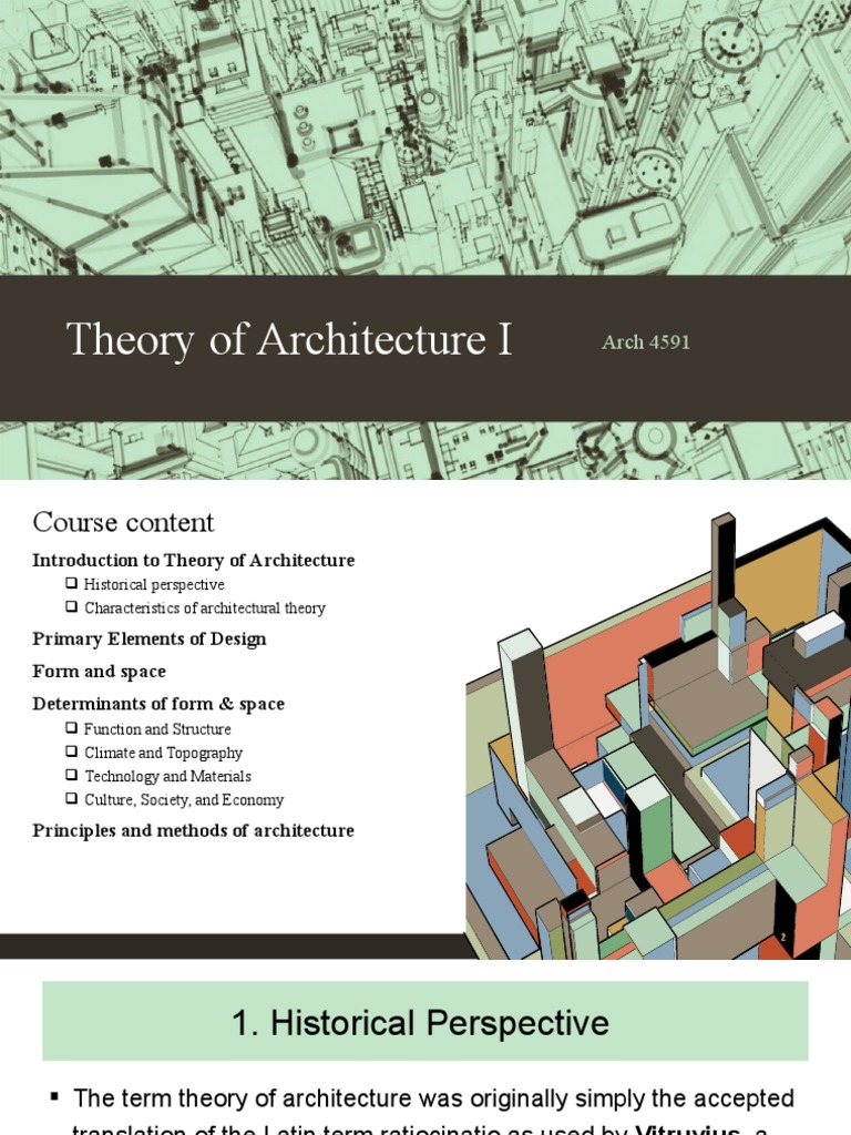 Week 1 - Introduction | PDF | Theory | Design Week 1 - Introduction | PDF | Theory | Design