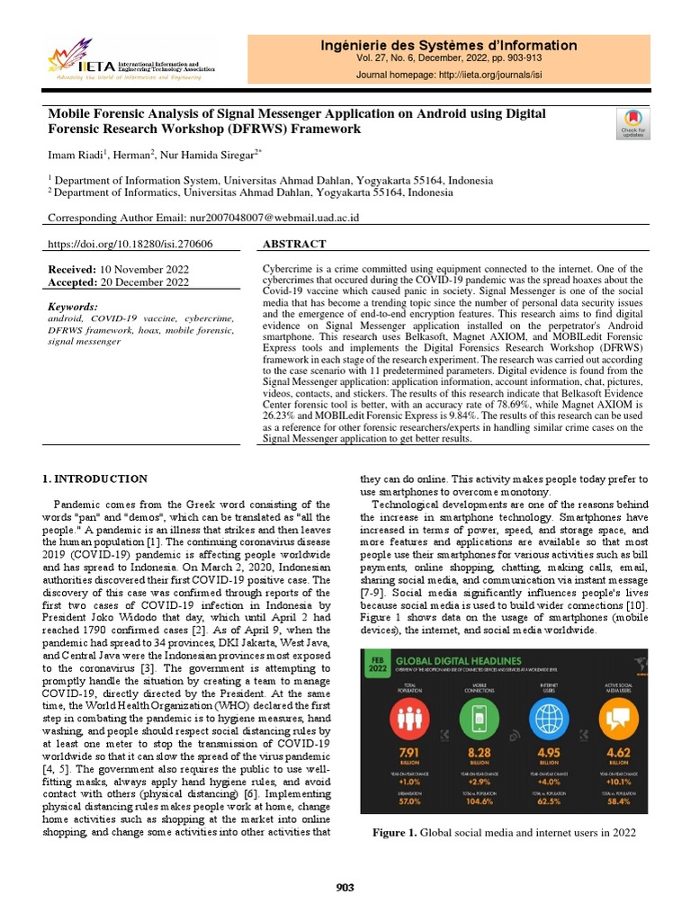 Signal Forensics | PDF | Instant Messaging | Smartphone Signal Forensics | PDF | Instant Messaging | Smartphone