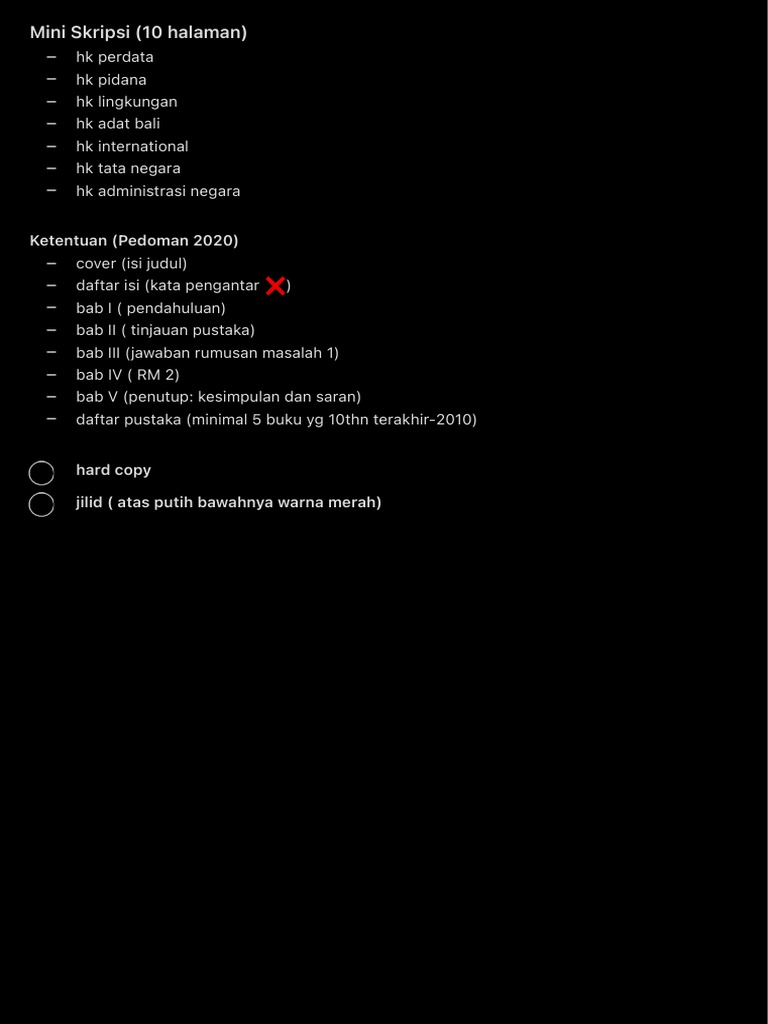 Mini Skripsi (10 Halaman) | PDF