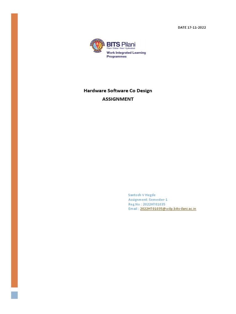ESD Assignment | Download Free PDF | Analog To Digital Converter | Computer Engineering