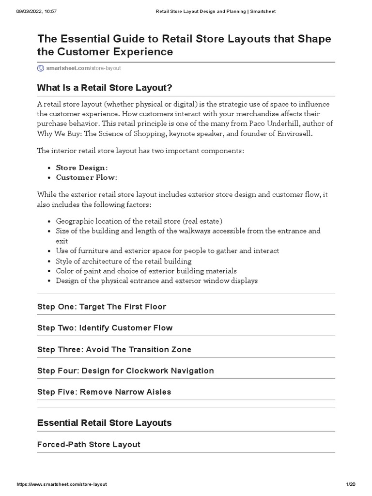 Retail Store Layout Design Guide | PDF | Retail | Merchandising