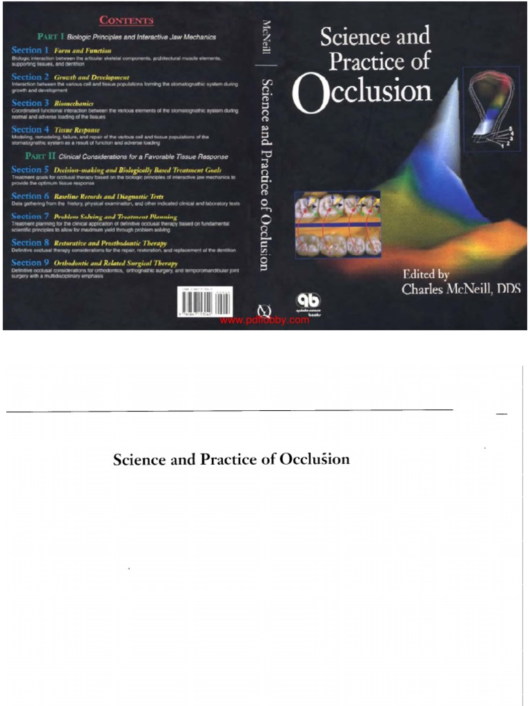 Science and Practice of Occlusion PDF | PDF