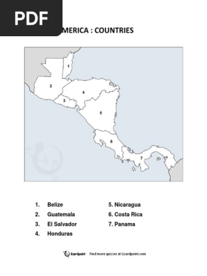 7 Countries Of Central America