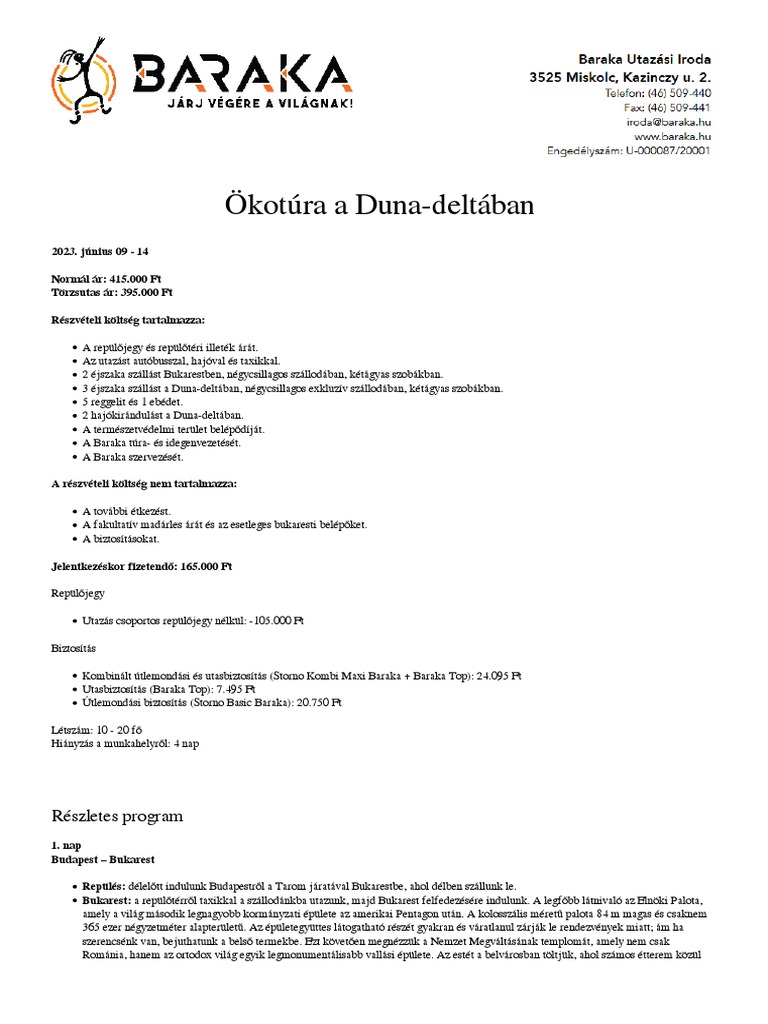 Baraka Duna Delta 2023 06 09 | PDF