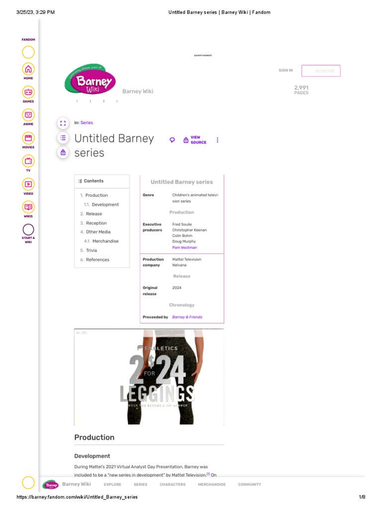 Untitled Barney Series - Barney Wiki - Fandom | PDF