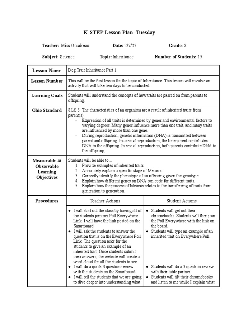 Heredity Unit | PDF | Heredity | Reproduction Heredity Unit | PDF | Heredity | Reproduction