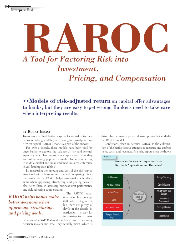RAROC A Tool For Factoring Risk | PDF | Banks | Risk