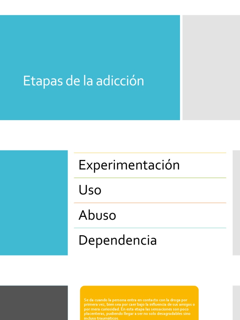 Etapas de La Adiccion | PDF | La dependencia de sustancias | Drogas