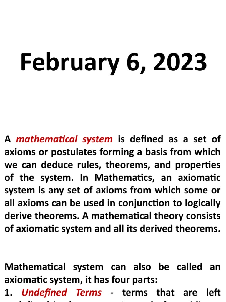 Grade 8 Mathematical System | PDF | Line (Geometry) | Axiom