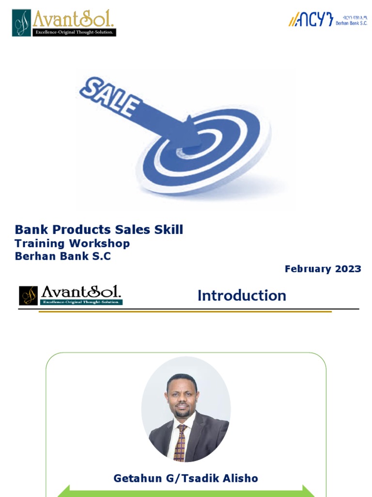 Bank Products Sales Training Workshop | PDF | Sales | Banks